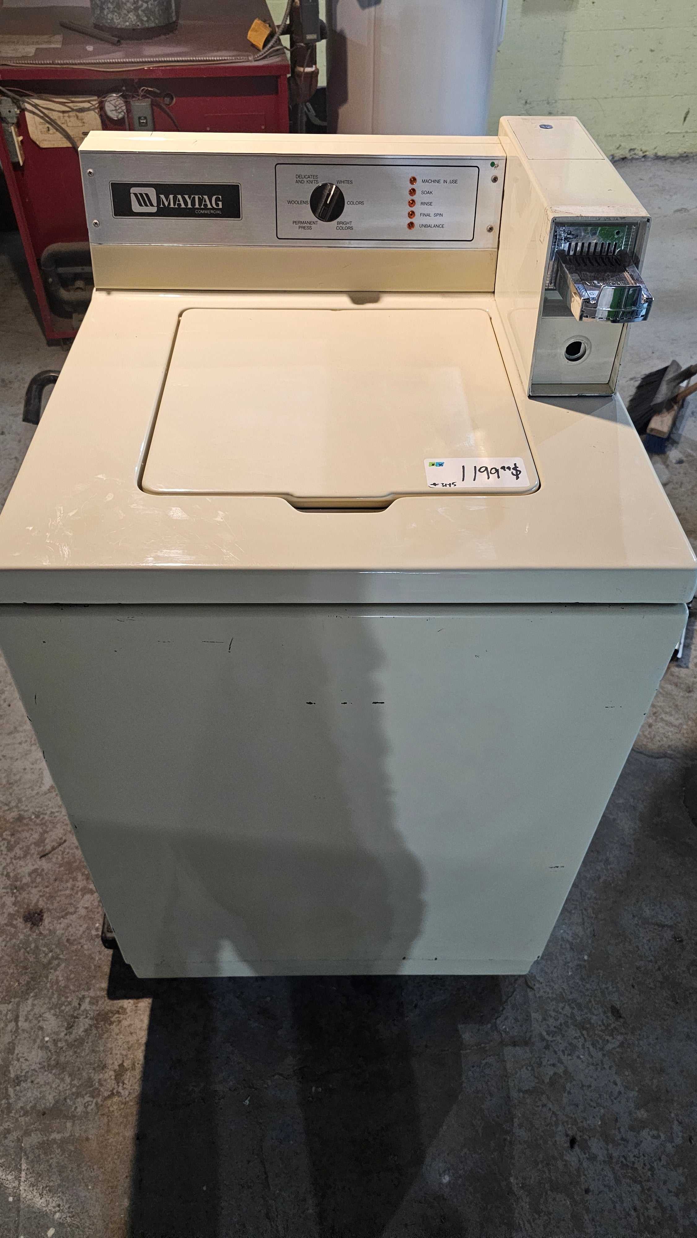 Maytag Commercial Coin-Operated Washing Machine – White | Val-Bélair ...